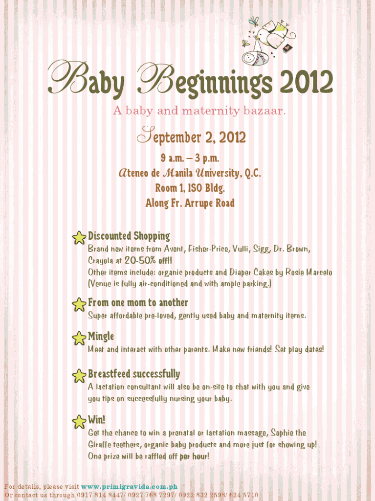 Baby Beginnings Bazaar @ Ateneo De Manila University September 2012 ...