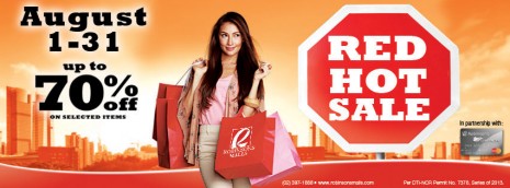 Robinsons Malls Red Hot Sale: August 1 – 31, 2013 | Manila On Sale