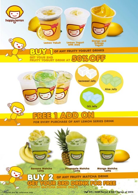 Happy Lemon Fun Fruity Promos October - November 2013 | Manila On Sale
