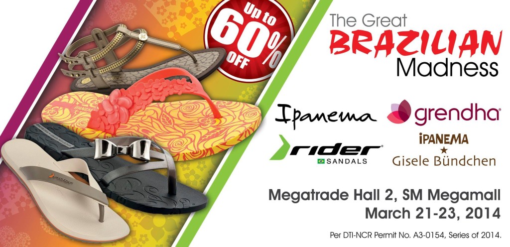 Ipanema, Grendha, & Rider Sandals Sale @ SM Megatrade Hall March 2014 ...