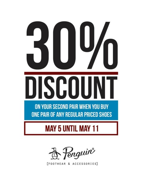 Original Penguin's Footwear Buy 1 Get 30% Off Promo May - June 2014 ...