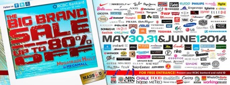 The Big Brand Sale @ SM Megatrade Hall May - June 2014 | Manila On Sale
