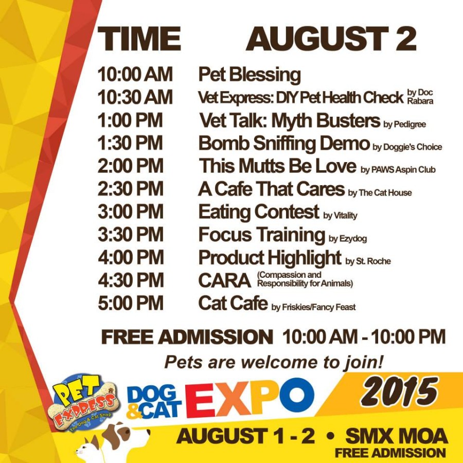 Pet Express Dog & Cat Expo @ SMX Convention Center, Mall of Asia August ...