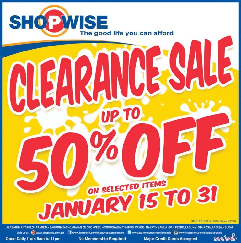 Shopwise Locations | Manila On Sale