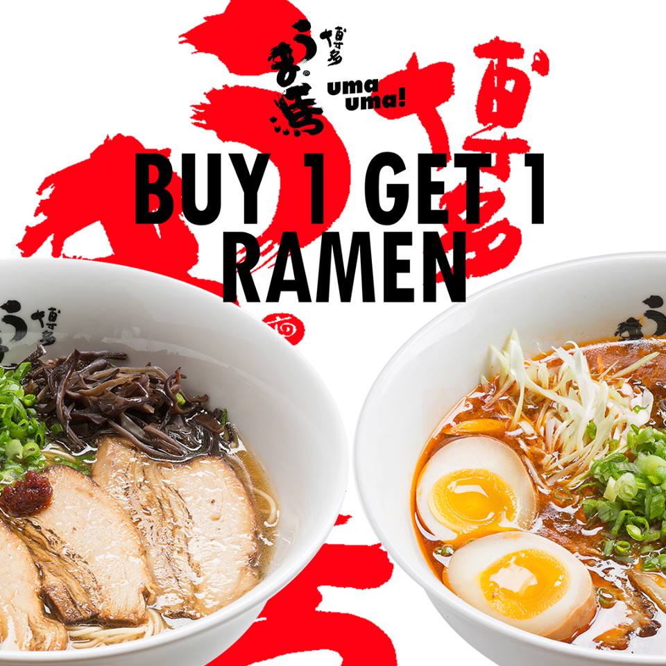 Buy 1 Take 1 Ramen at Uma Uma 2018 | Manila On Sale