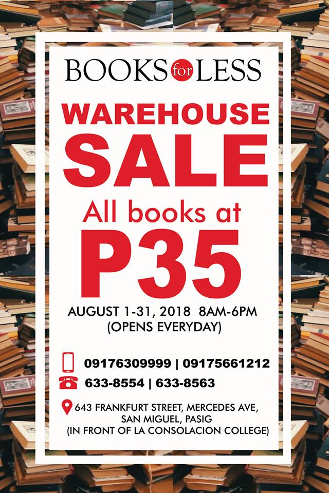 Books for Less Warehouse Sale August 2018 | Manila On Sale