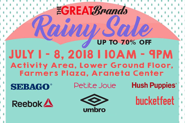 The Great Brands Rainy Day Sale 2018 | Manila On Sale