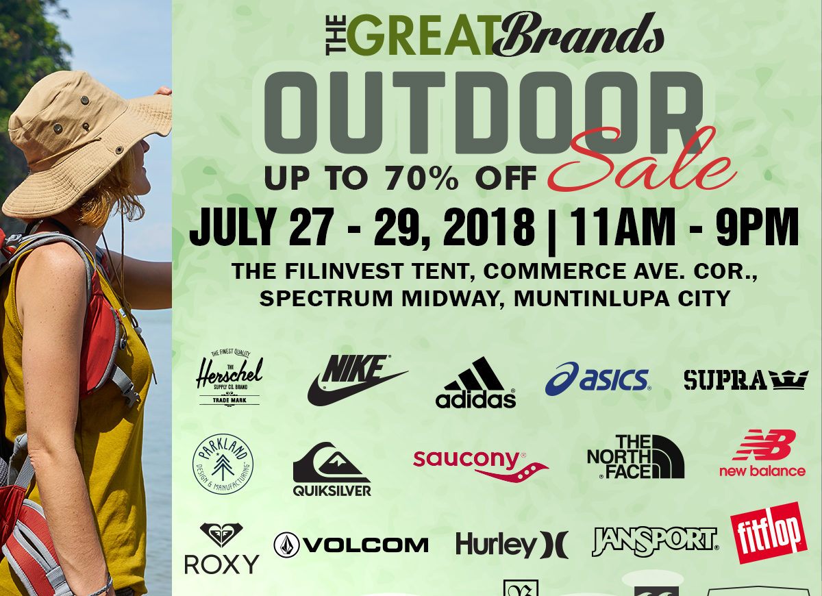 The Great Brands Outdoor Sale - July 2018 | Manila On Sale