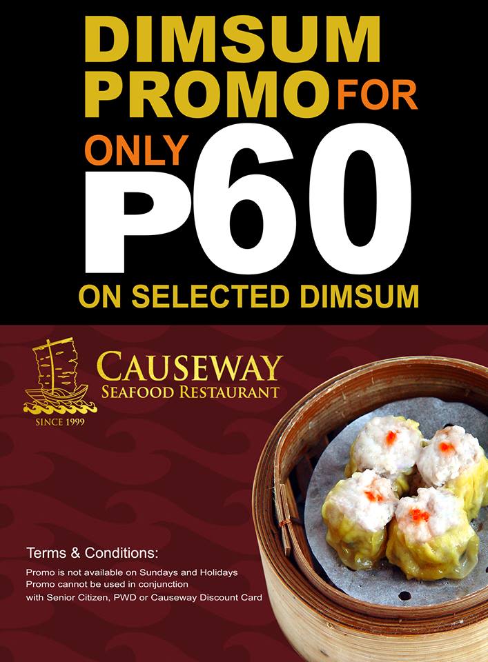 Causeway Php60 Dimsum Promo | Manila On Sale