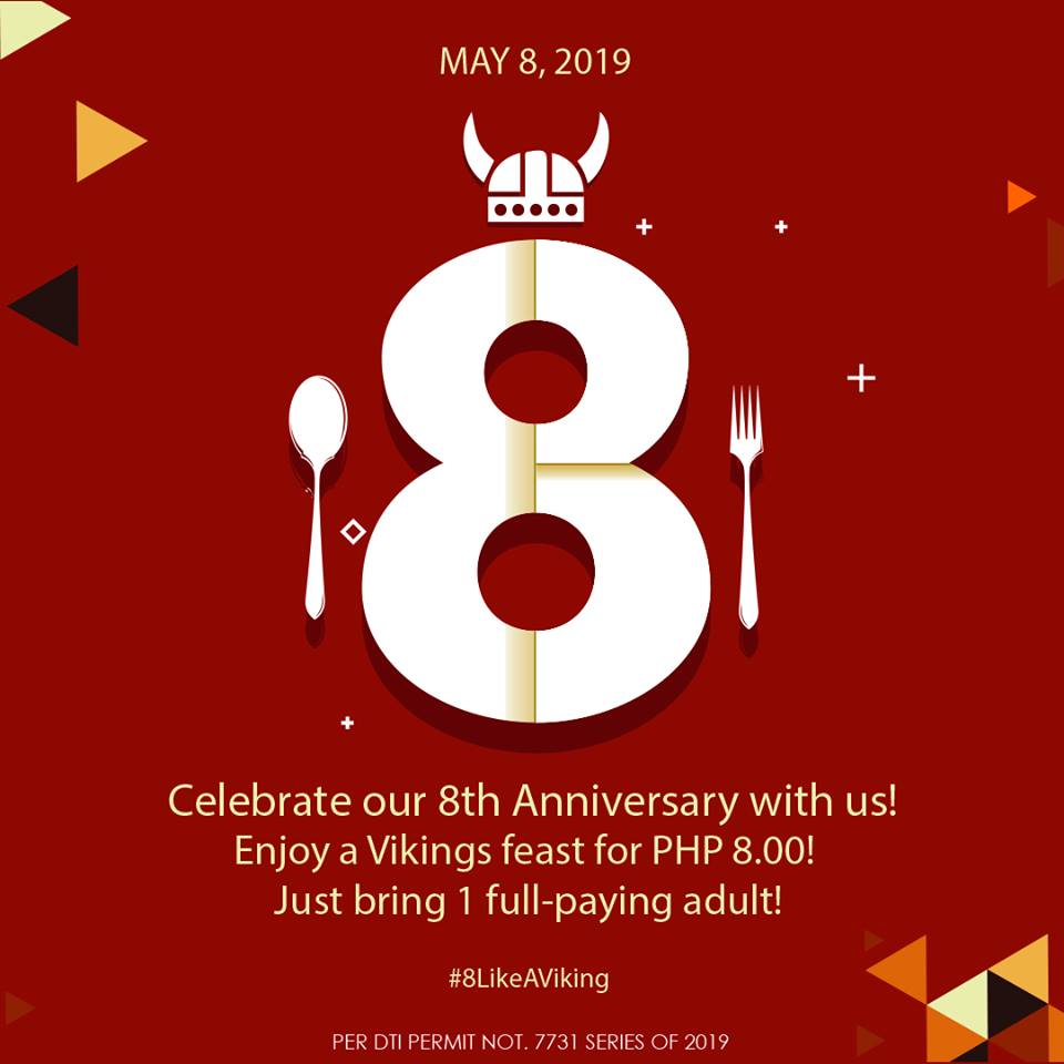 Vikings Buffet Anniversary Promo May 2019 | Manila On Sale