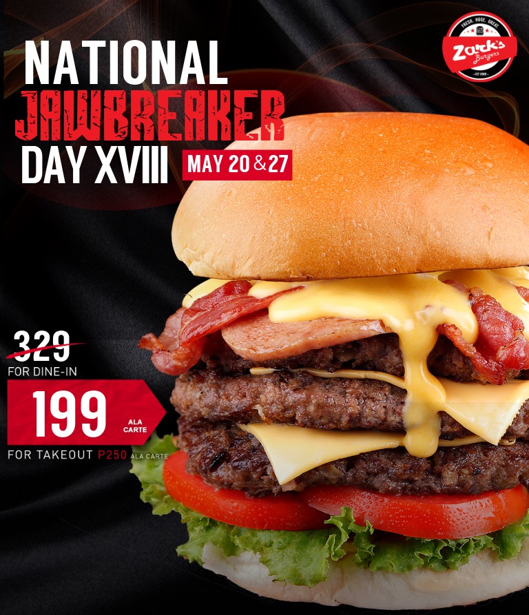 Zark's Burgers National Jawbreaker Day May 2019 | Manila On Sale