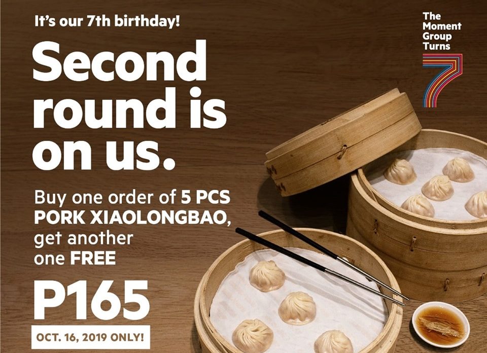Buy 1 Get 1 Xiao Long Bao at Din Tai Fung | Manila On Sale 2020