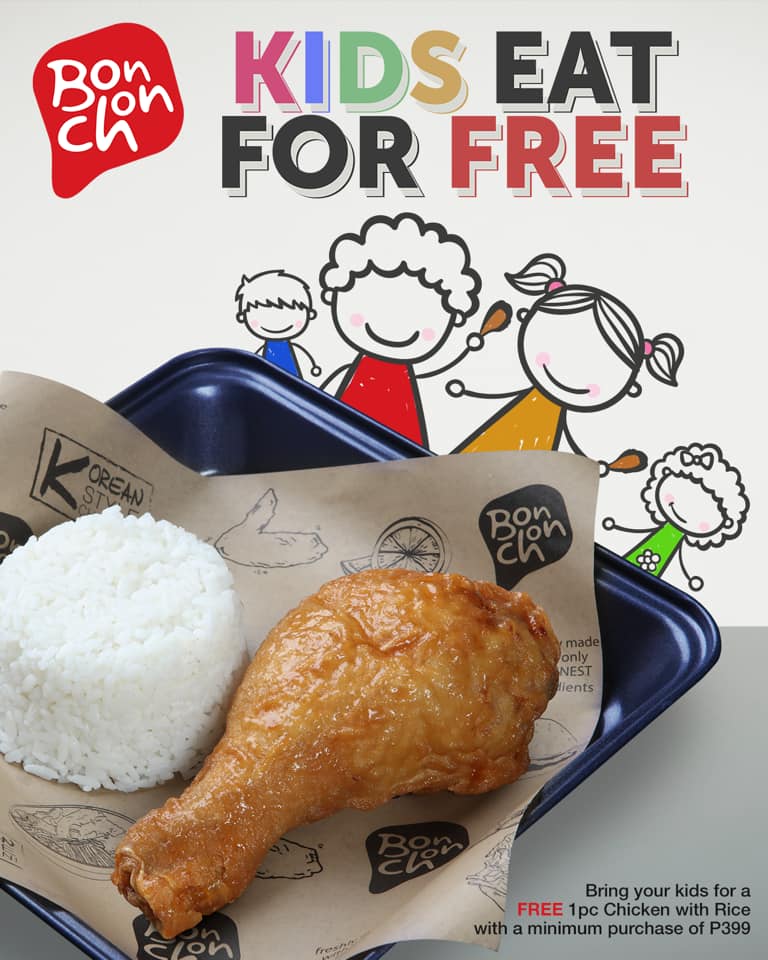 Kids Eat for Free at Bon Chon February 2020 | Manila On Sale