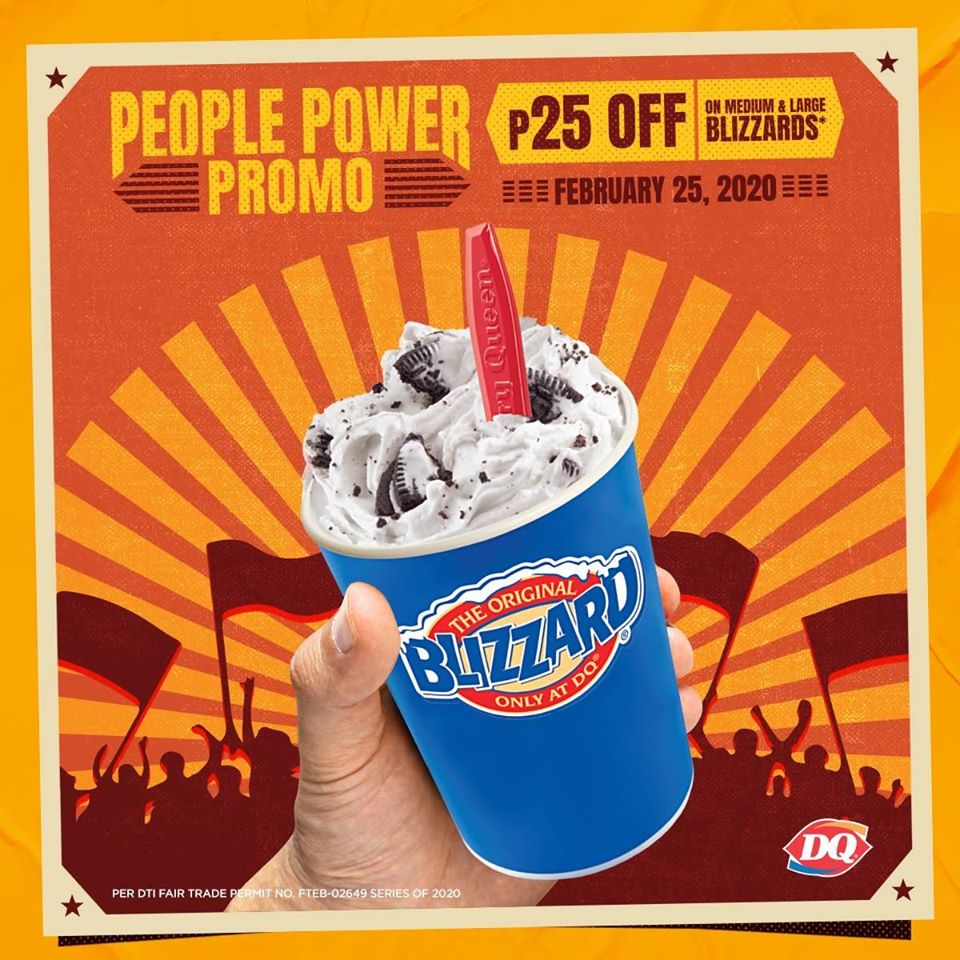 Dairy Queen People Power Promo | Manila On Sale