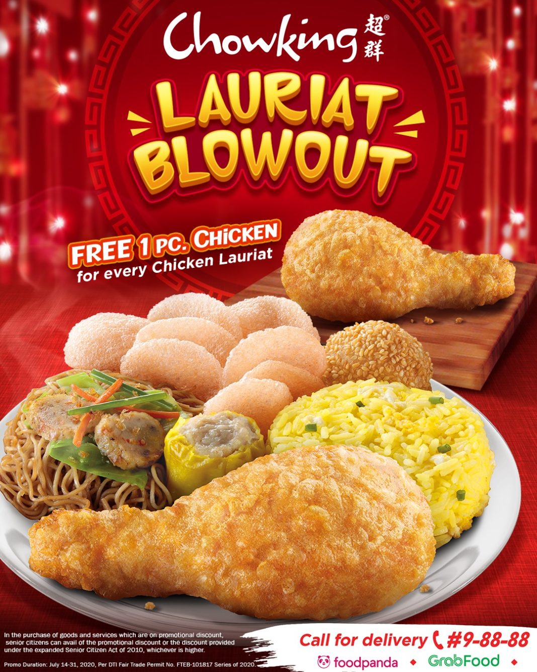 Chowking Lauriat (FREE CHICKEN) Blowout 2020 | Manila On Sale
