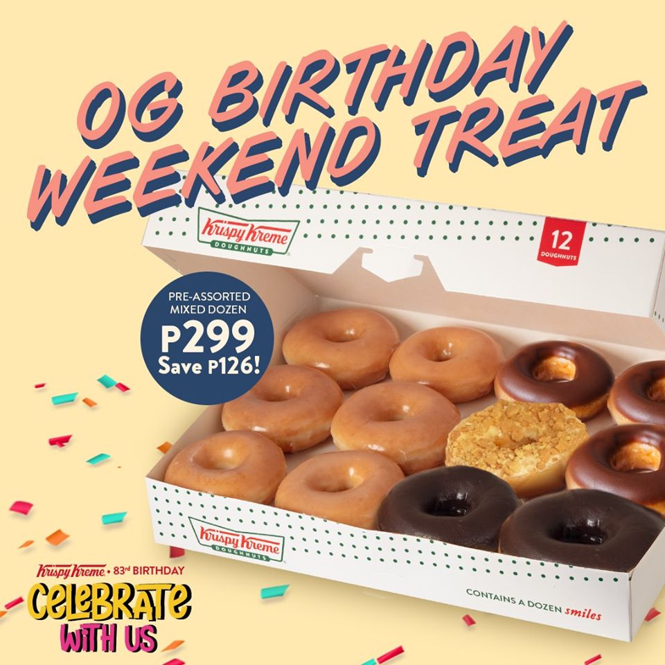 Krispy Kreme OG Birthday Weekend Treat July 2020 | Manila On Sale
