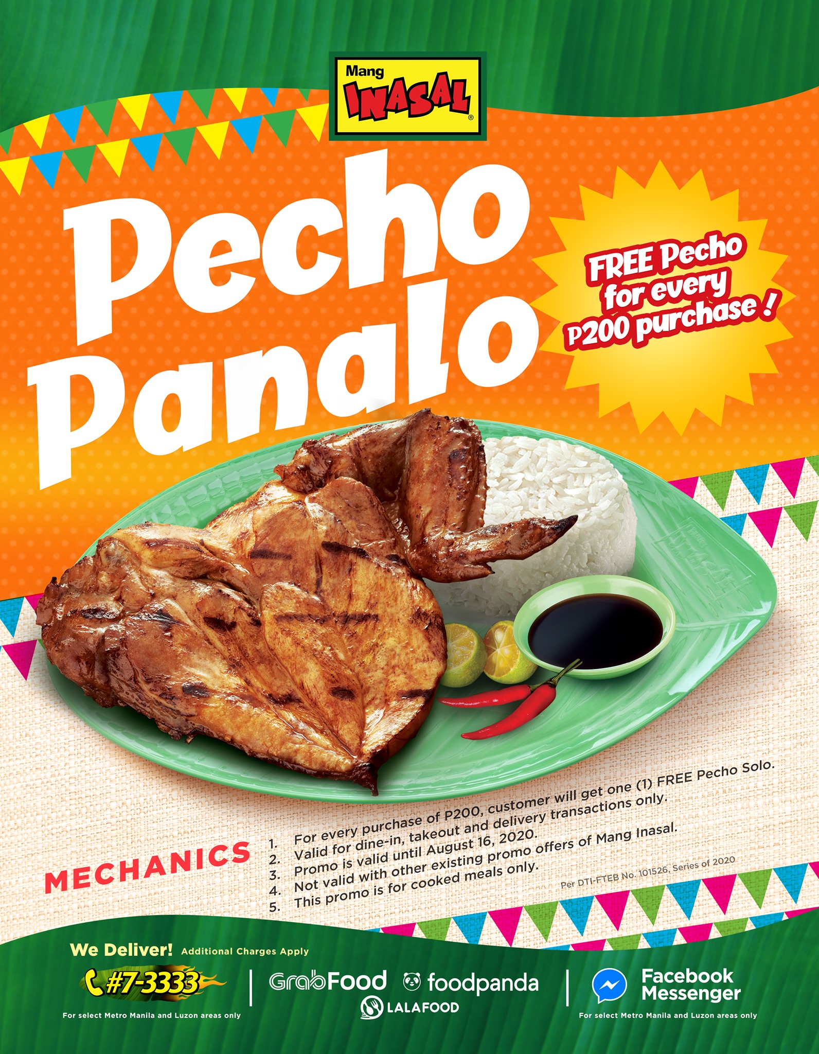 Mang Inasal Pecho Panalo Promo - 2020 | Manila On Sale