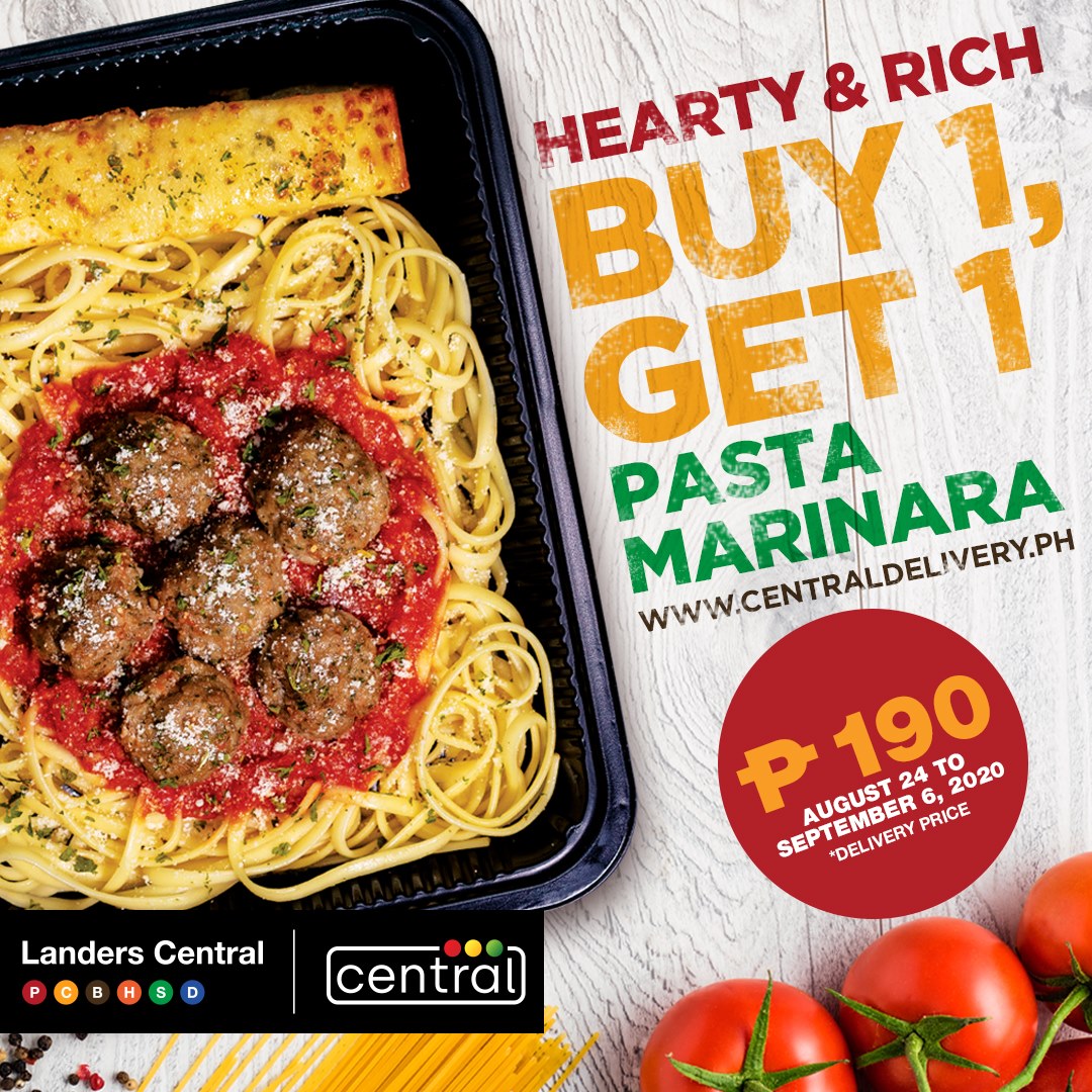 Landers Central Buy 1 Get 1 Pasta Marinara Promo | Manila On Sale