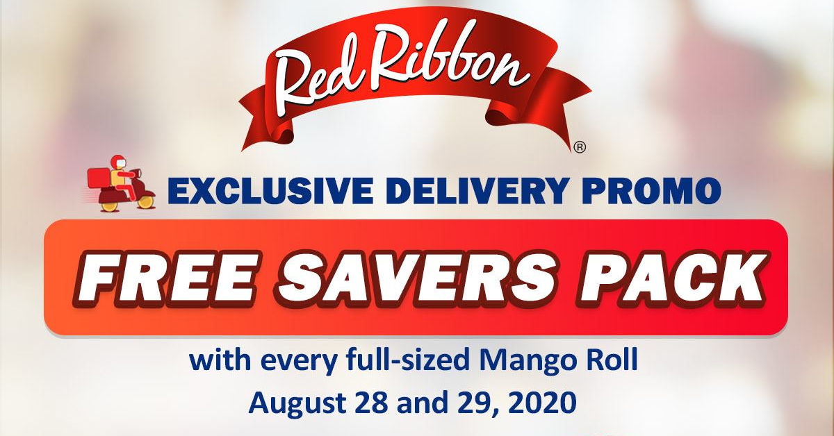 Red Ribbon FREE SAVERS PACK Promo WORTH ₱110 | Manila On Sale