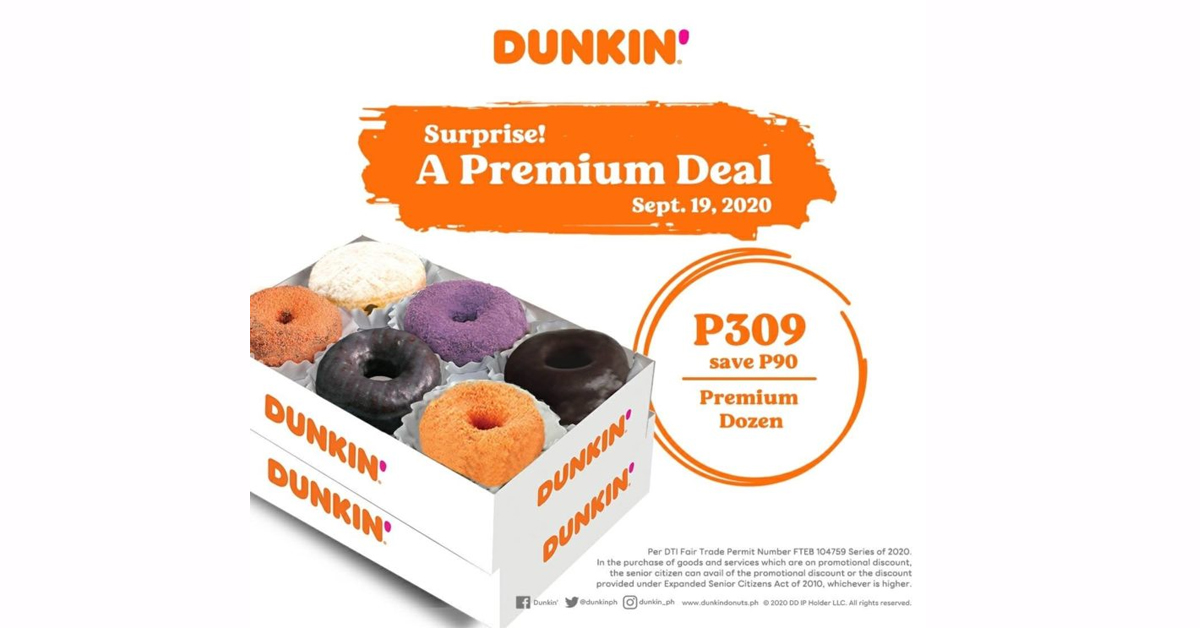 Dunkin' Donuts Premium Deal | Manila On Sale