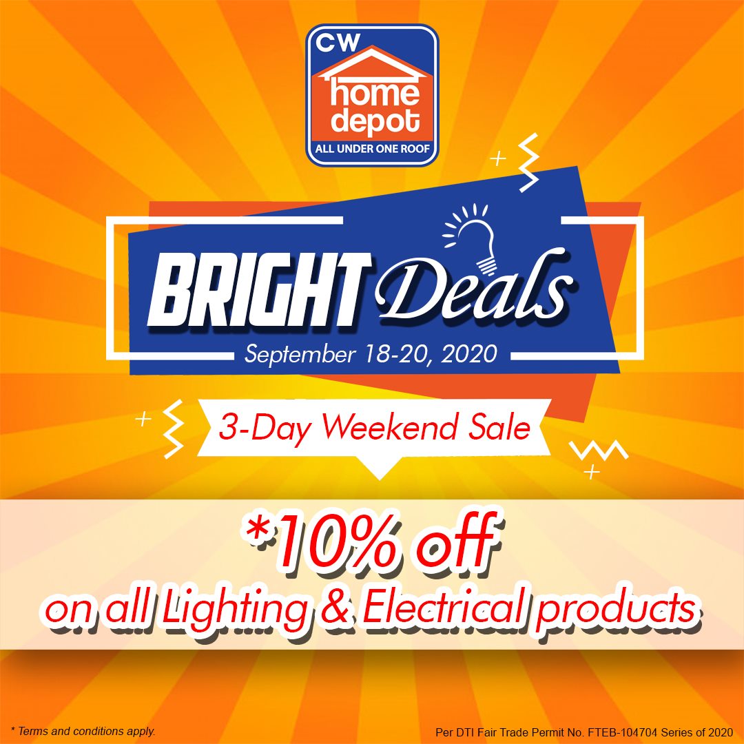 CW Home Depot BRIGHT Deals | Manila On Sale