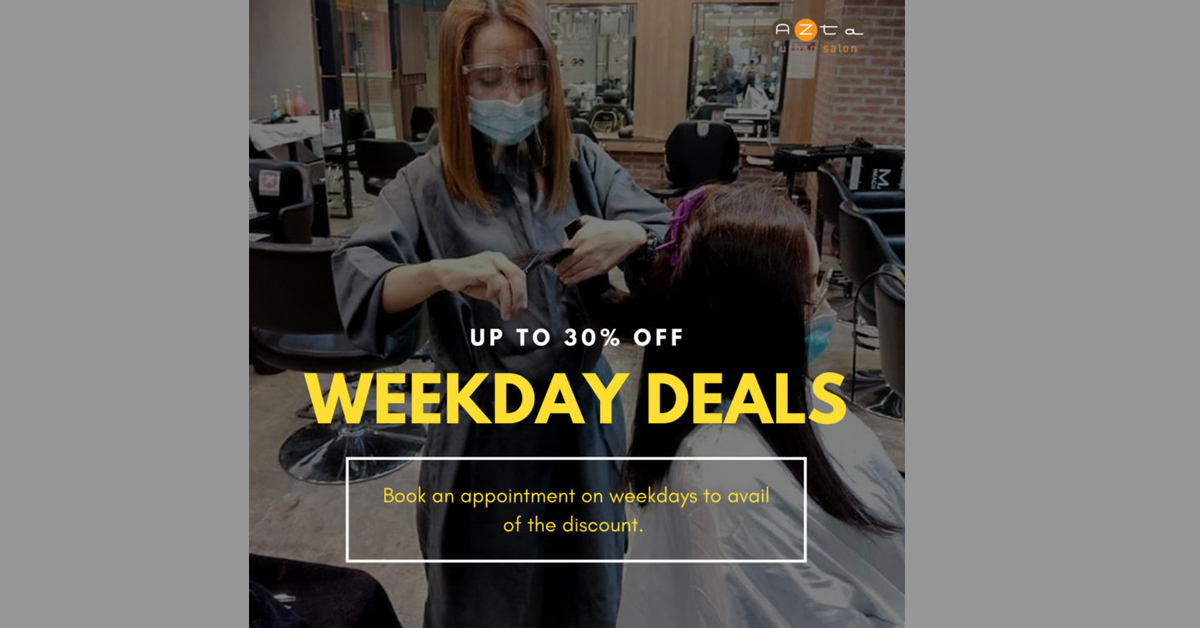 Azta Urban Salon 30% OFF Weekday Promo | Manila On Sale