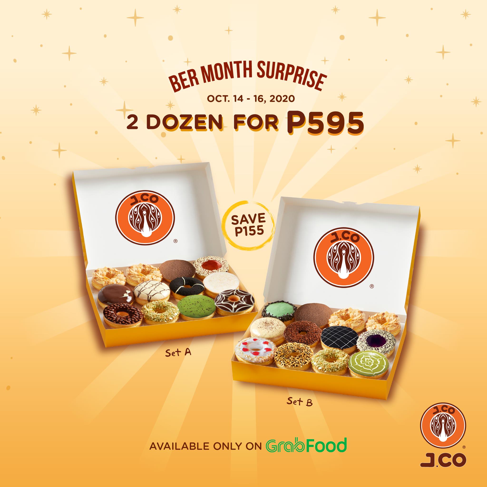 J Co Donuts 2 Dozen For P595 October Promo Manila On Sale