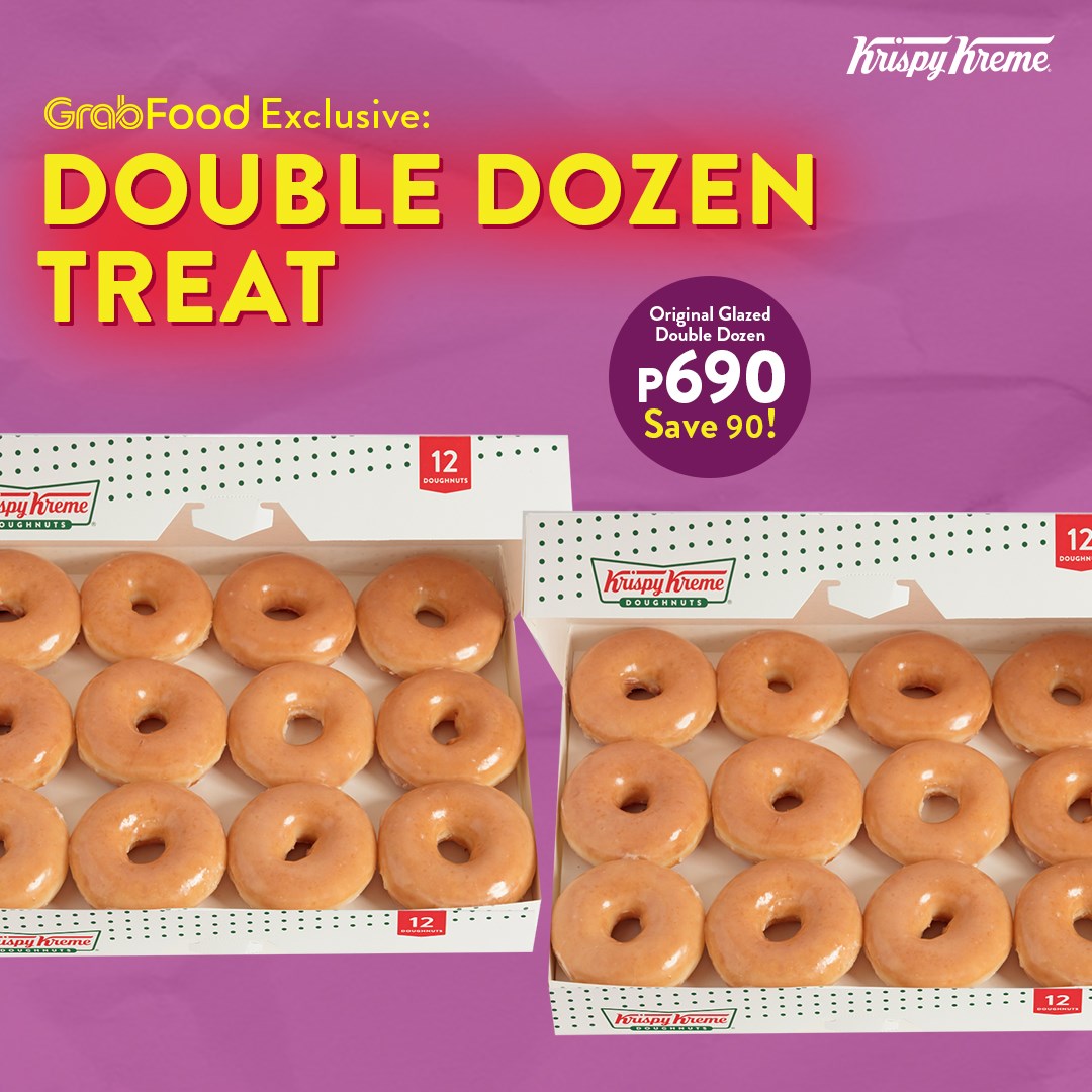 Krispy Kreme Double Dozen Treat via GrabFood | Manila On Sale