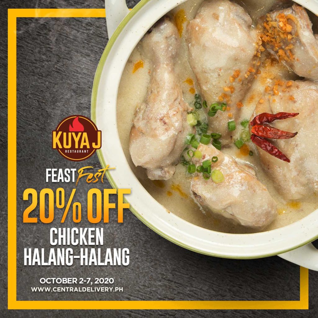 Kuya J October Feast Fest via Central Delivery | Manila On Sale