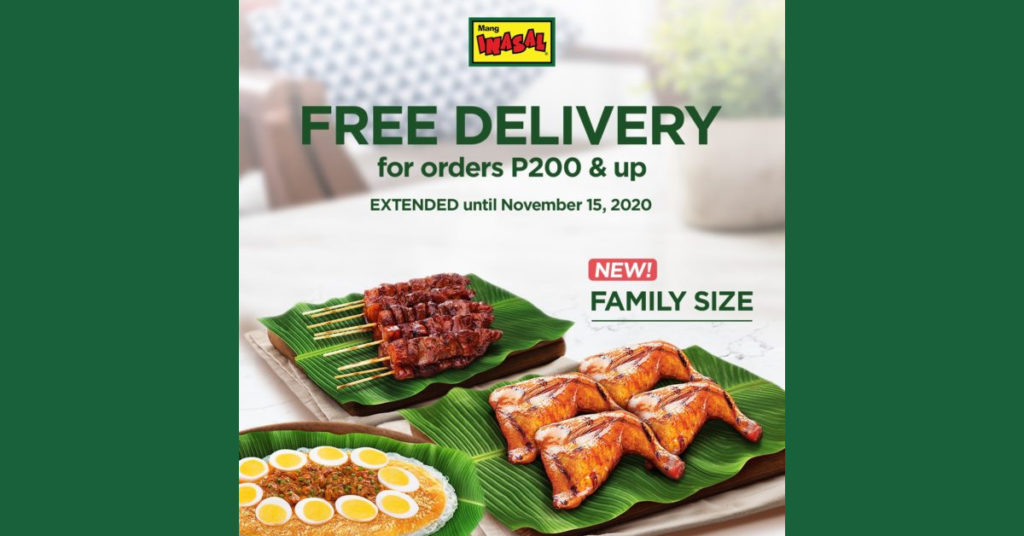 Mang Inasal Free Delivery Promo | Manila On Sale