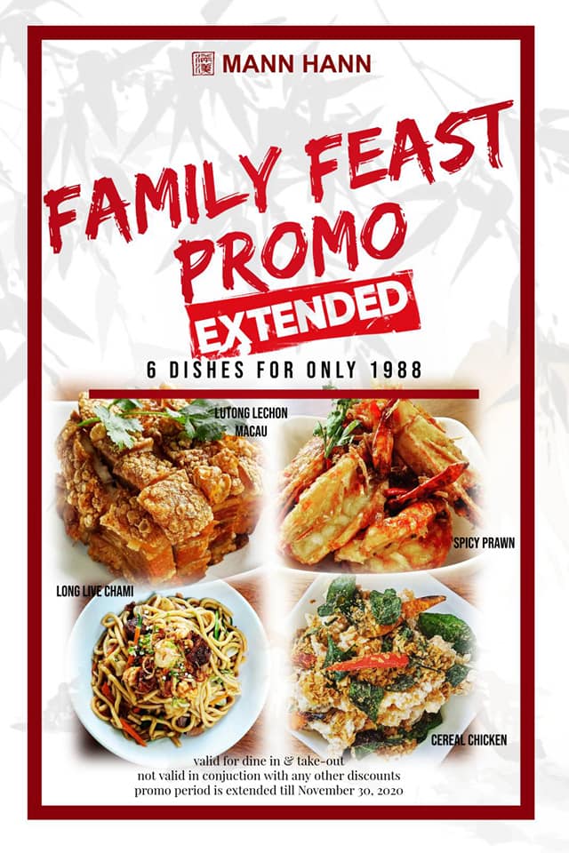 Mann Hann Family Feast Promo | Manila On Sale