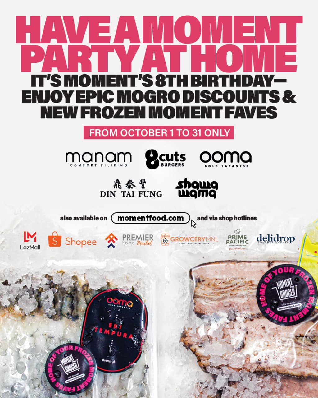 Moment Group 8th Anniversary Food Promo | Manila On Sale