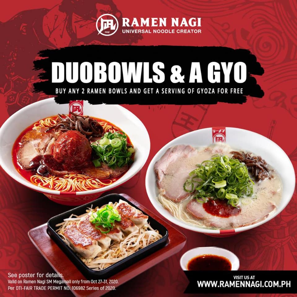 Ramen Nagi Megamall Opening Promo | Manila On Sale