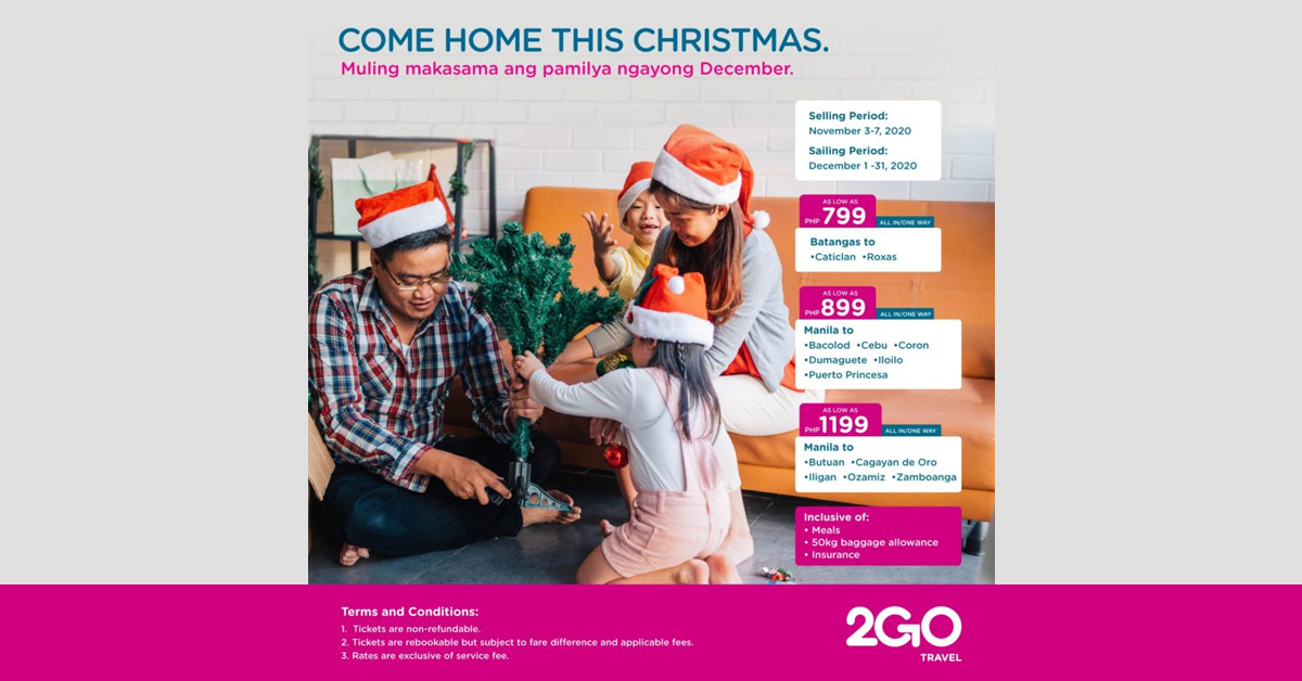 2GO Travel Holiday Sale | Manila On Sale
