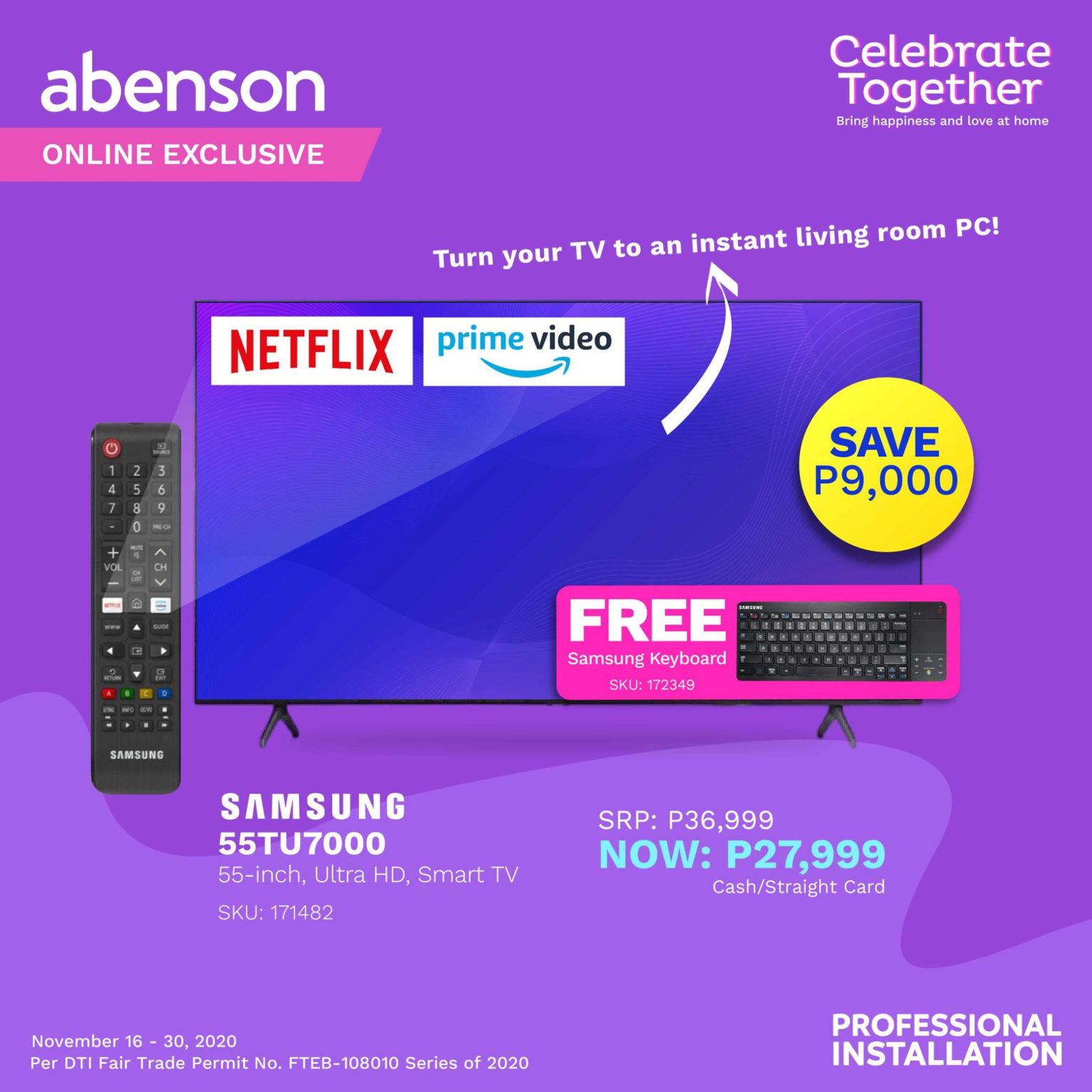 Abenson World TV Day Super Bundles | Manila On Sale