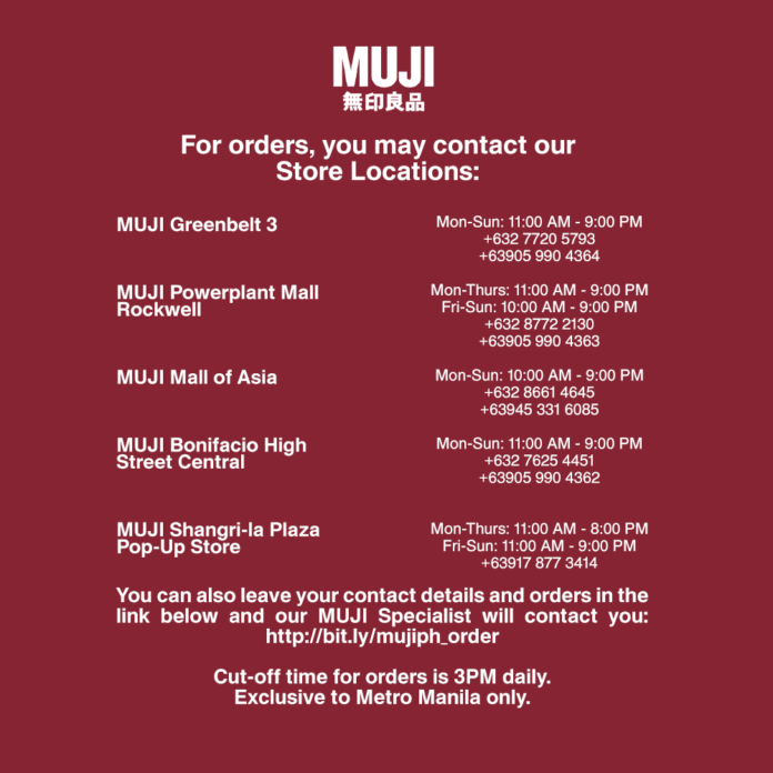 MUJI Philippines Christmas Bundles | Manila On Sale