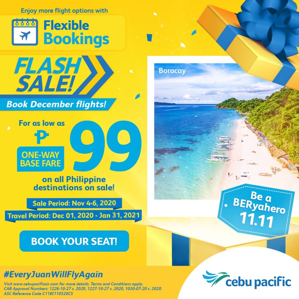 Cebu Pacific November Flash Sale | Manila On Sale