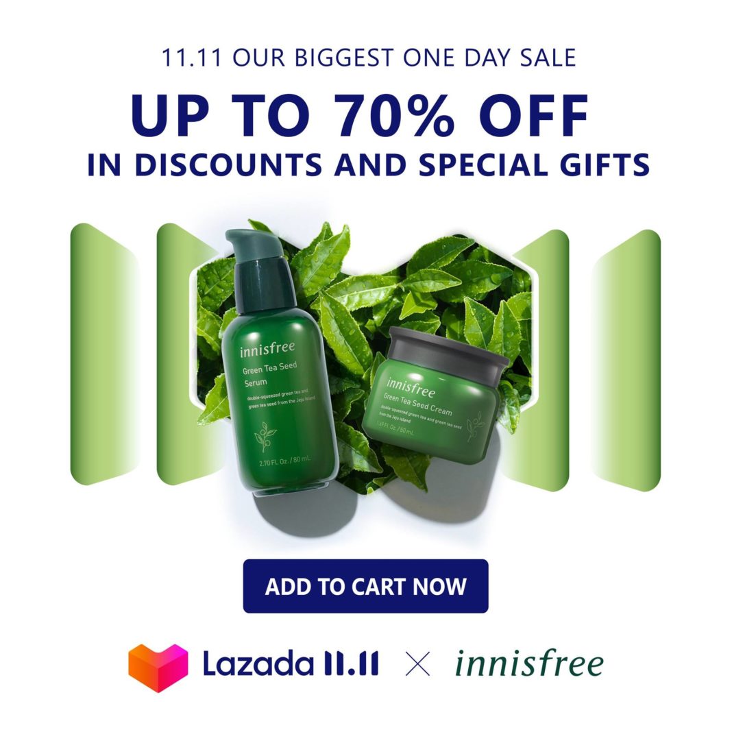 innisfree x Lazada 11.11 One-Day Sale | Manila On Sale innisfree x Lazada 11.11 One-Day Sale | Manila On Sale