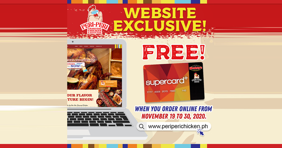 Peri Peri FREE SUPERCARD+ Online Promo | Manila On Sale