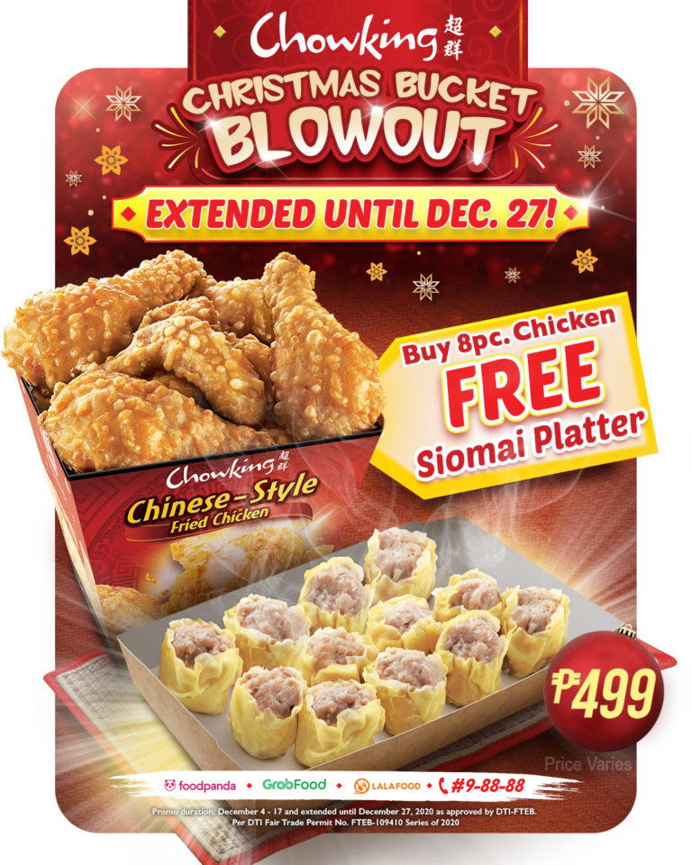 Chowking FREE Siomai Platter Promo (Extended) | Manila On Sale