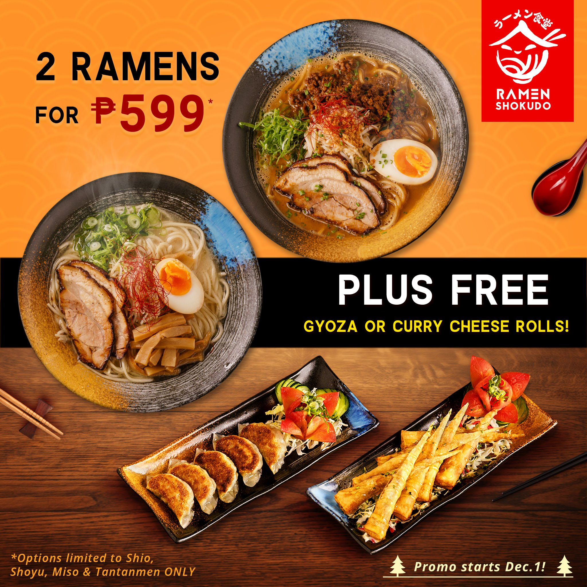 Ramen Shokudo December Food Promo | Manila On Sale