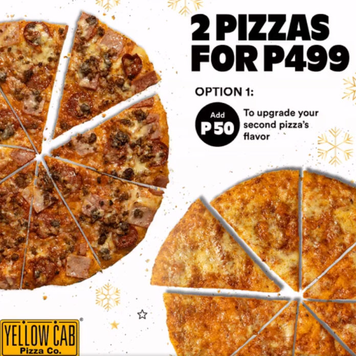 Yellow Cab - Two Pizza for only P499 Promo | Manila On Sale