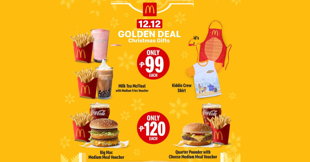 McDonald's 12.12 Golden Deals on Lazada | Manila On Sale