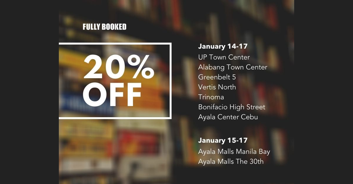 Fully Booked 20% OFF Weekend Promo | Manila On Sale