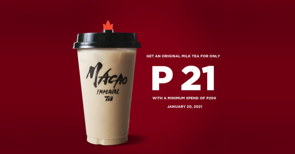 Macao Imperial Tea – P21 Milk Tea Promo | Manila On Sale