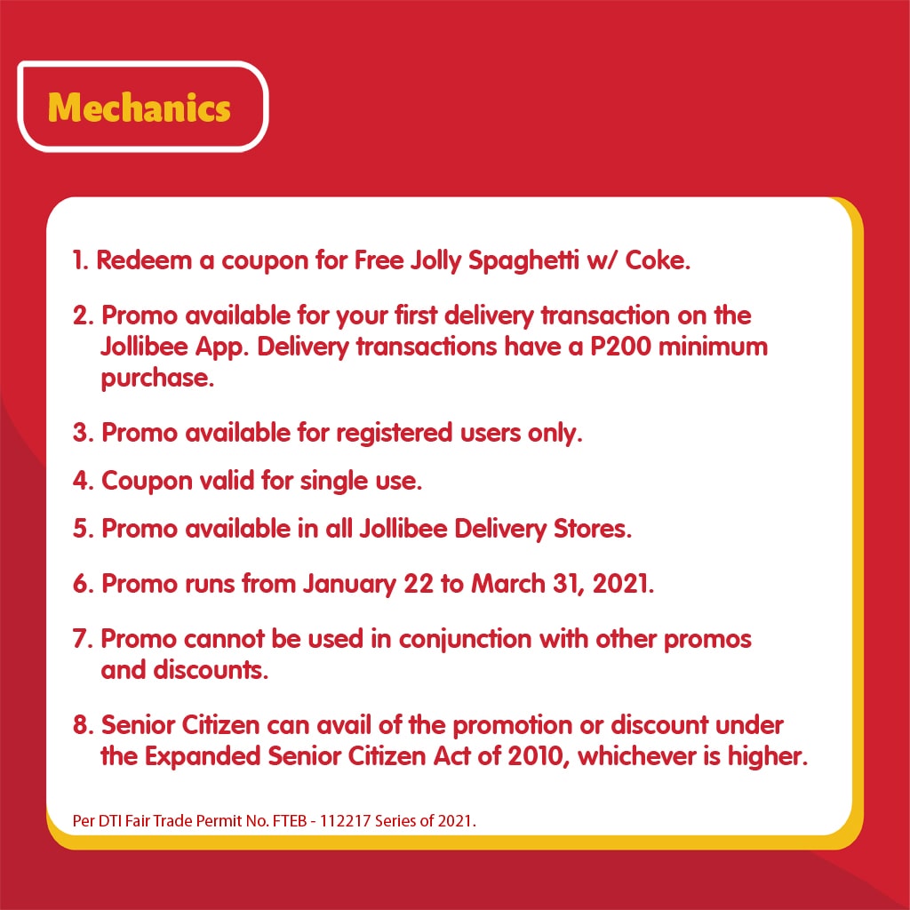 Jollibee FREE Jolly Spaghetti with Coke Promo | Manila On Sale