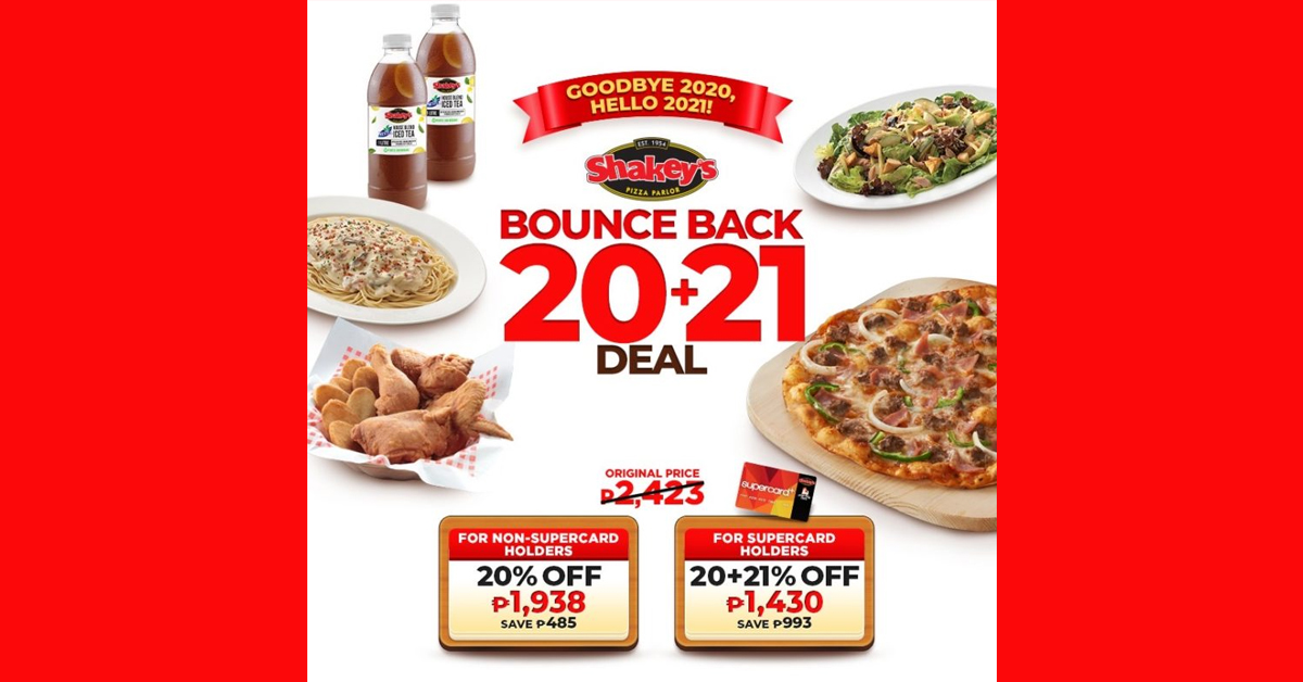 Shakey’s 20+21 Bounce Back Deal | Manila On Sale