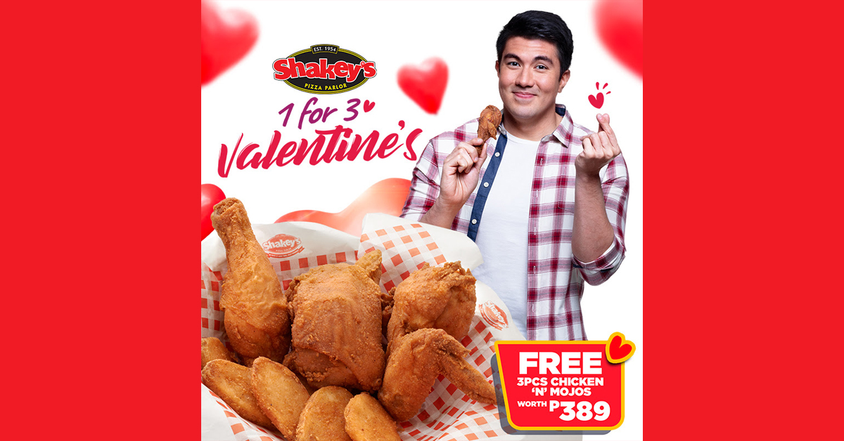 Shakey’s 1 FOR 3 Valentine’s Promo | Manila On Sale