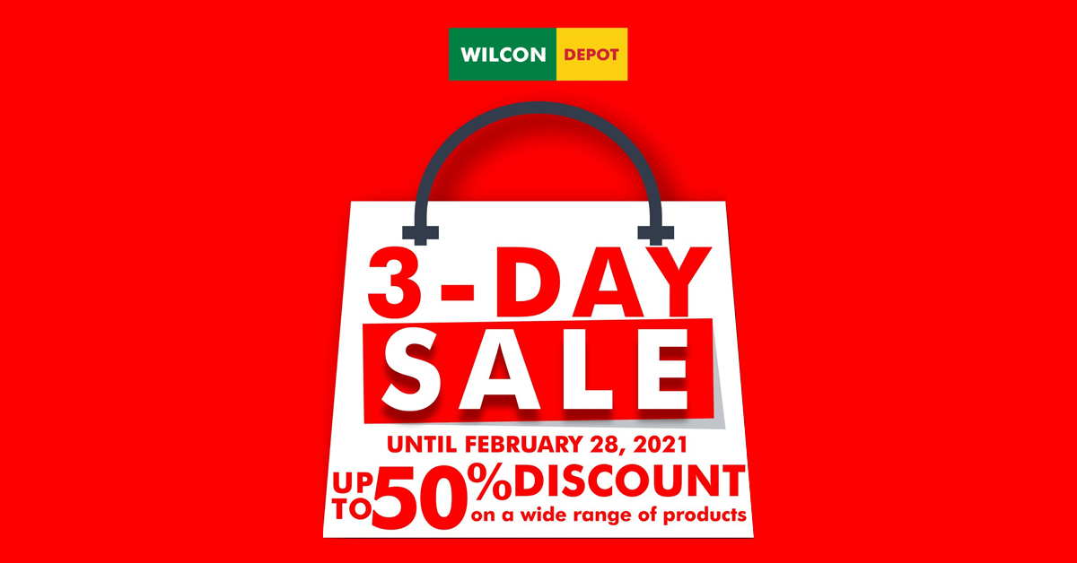 Wilcon up-to 50% OFF 3-Day Sale! | Manila On Sale