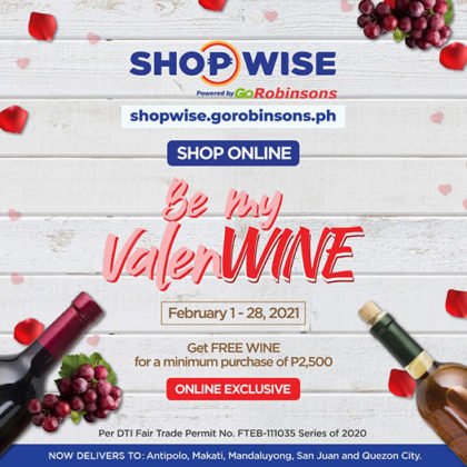 Shopwise – FREE Imported Wine Promo | Manila On Sale